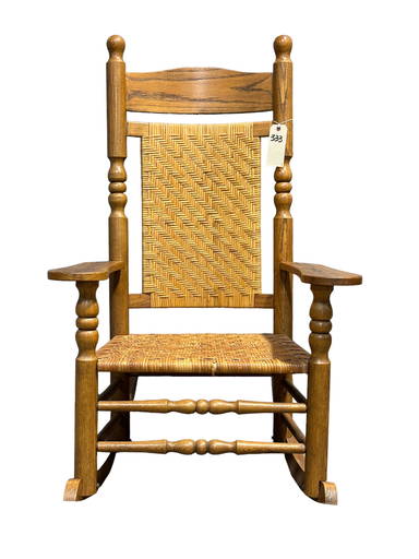 Rex Furniture Co. Oak Rocking Chair