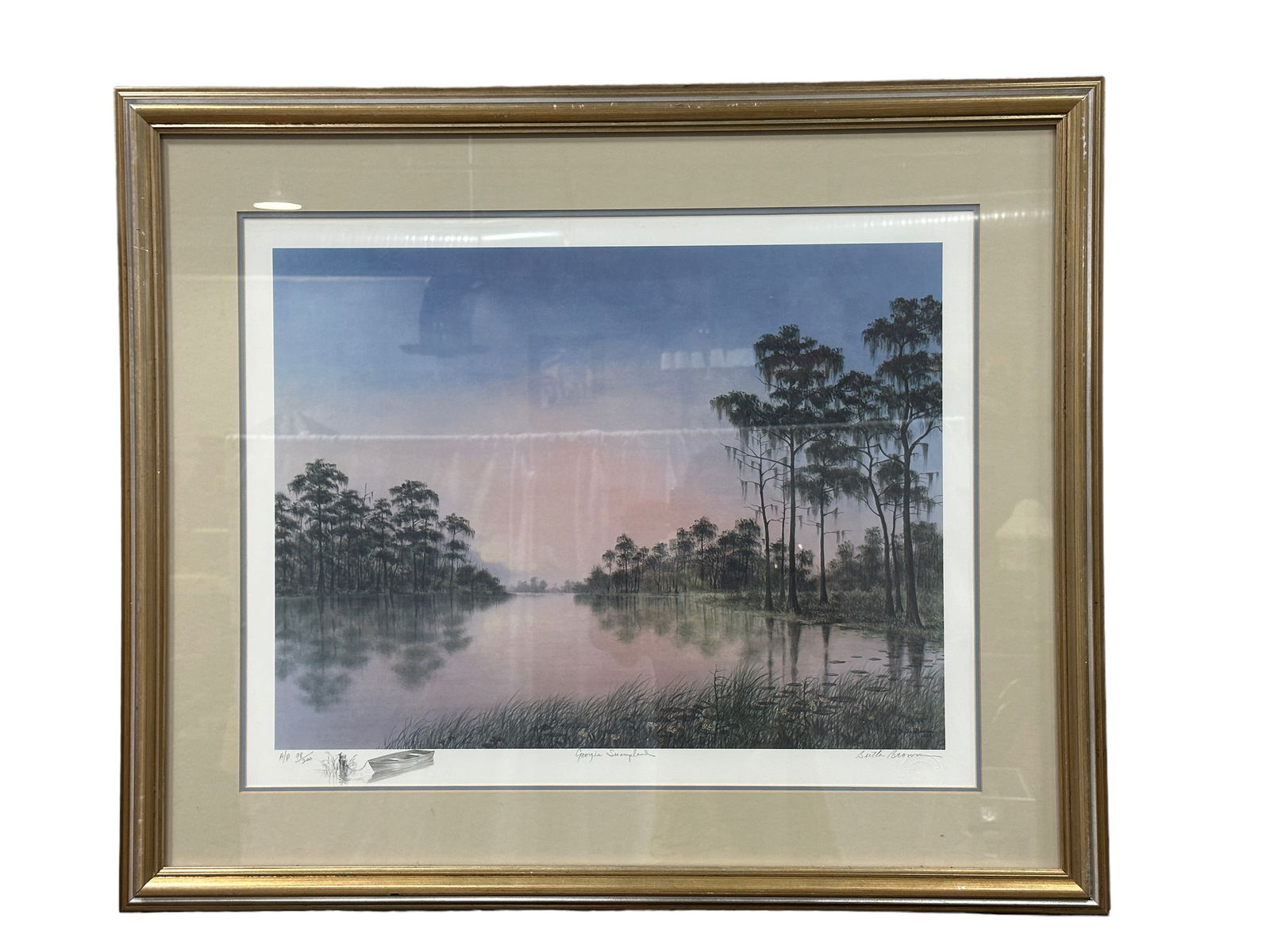"georgia Swampland" Signed Butler Brown Print Auction