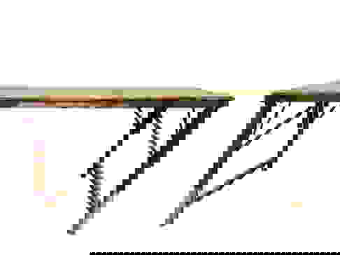 Antique Metal Frame Work Bench Table Auction