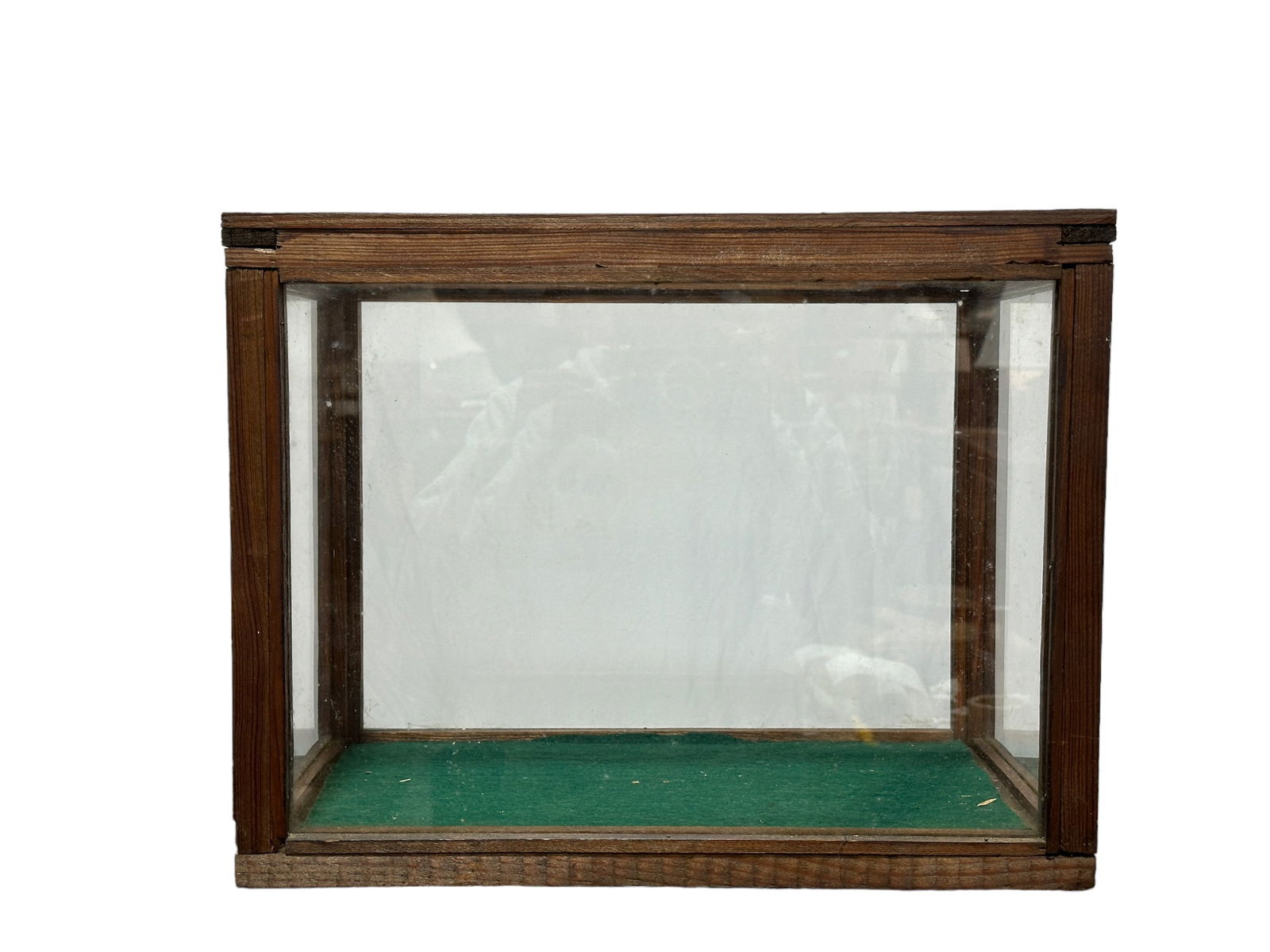 Antique Wooden Display Case Auction