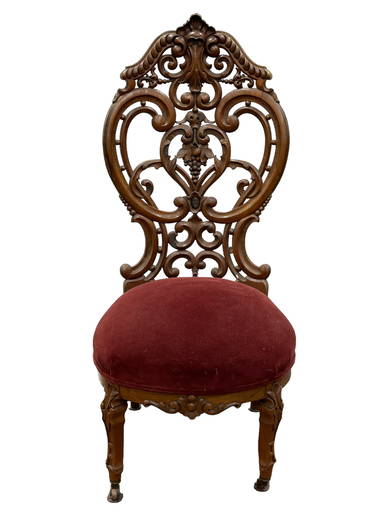 Belter Rosewood Carved Chair