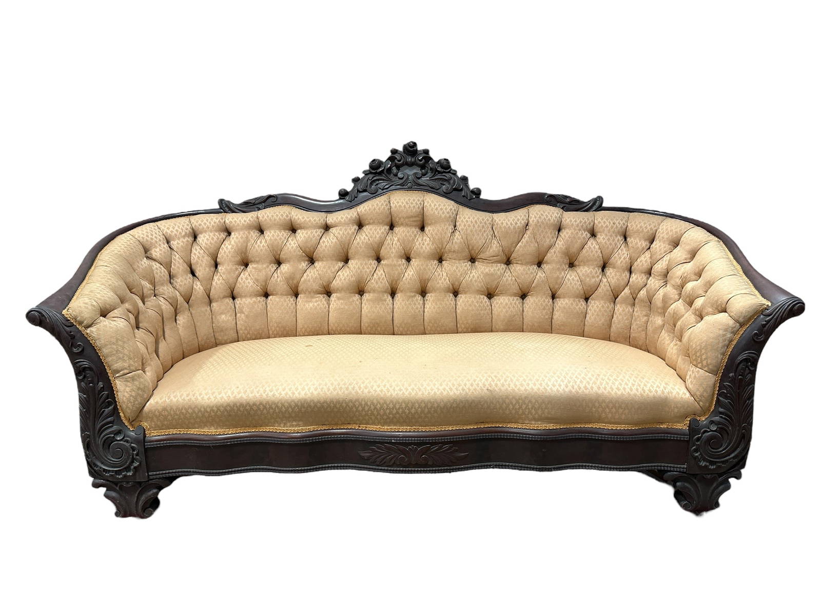 Victorian Carved Sofa Auction