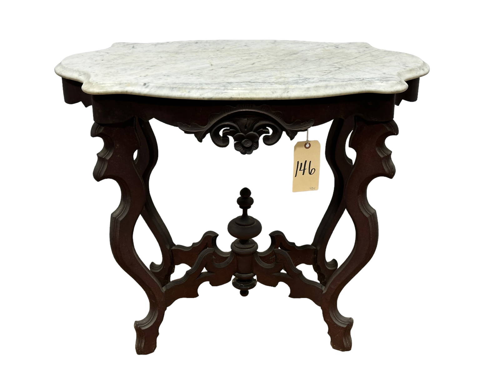Antique Marble Turtle Top Table Auction