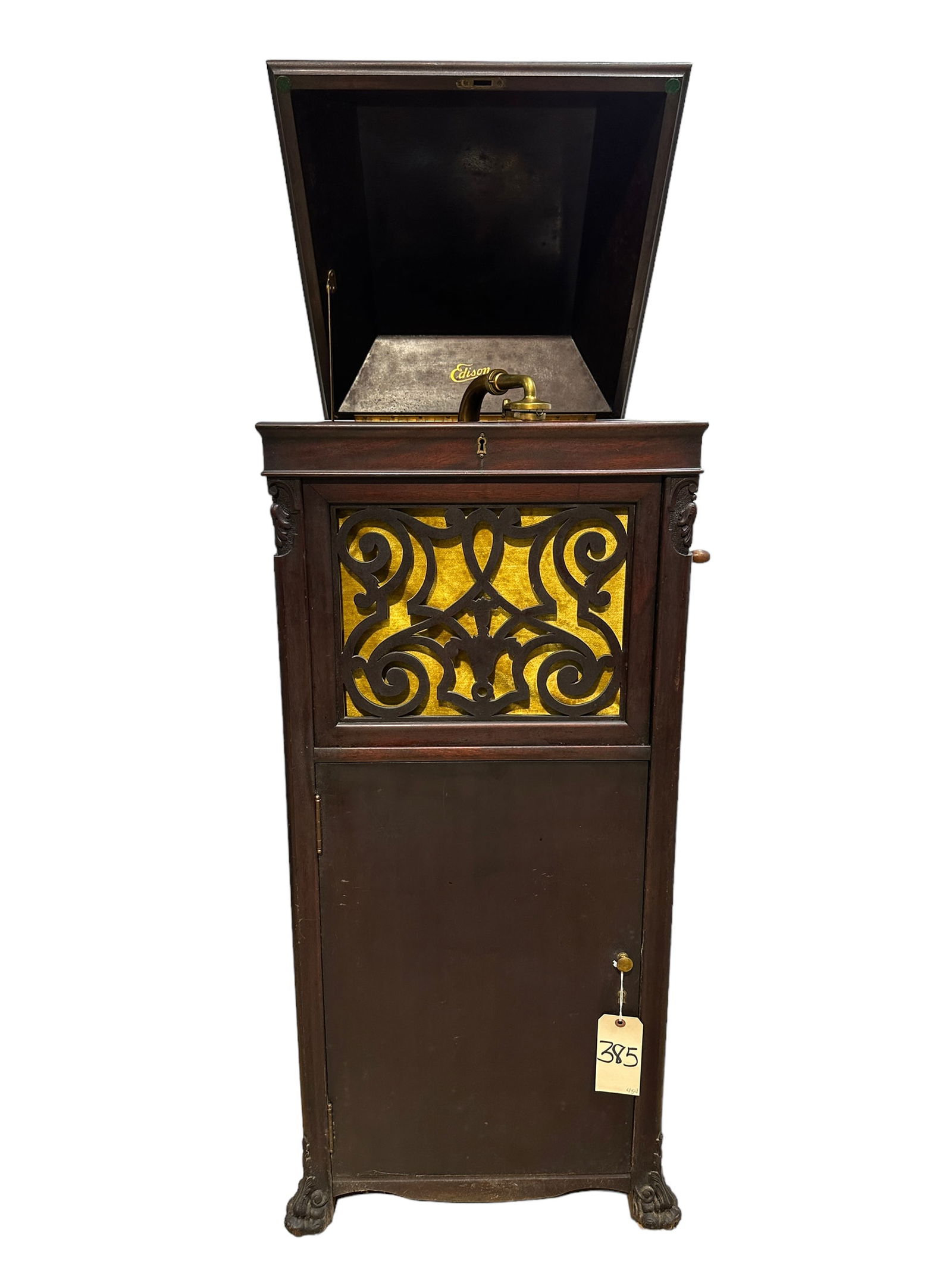 Antique Thomas Edison Disc Phonograph Auction