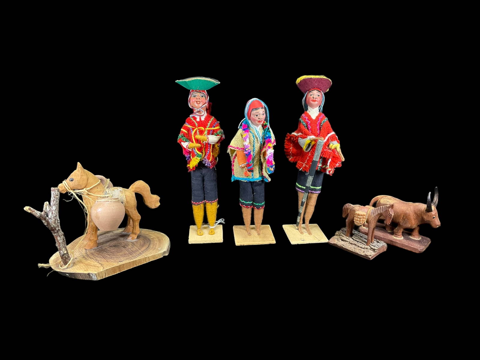 6-assorted Folk Art Items Auction