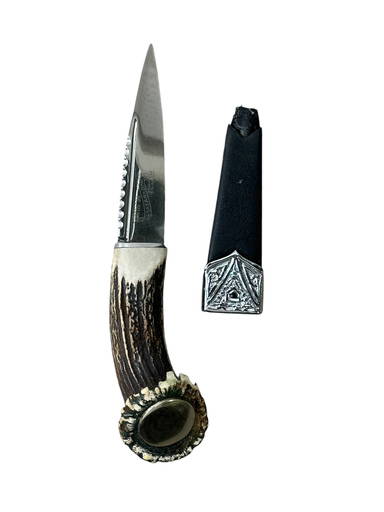 J. Nowell Sheffield Skean Knife W/ Stag Handle