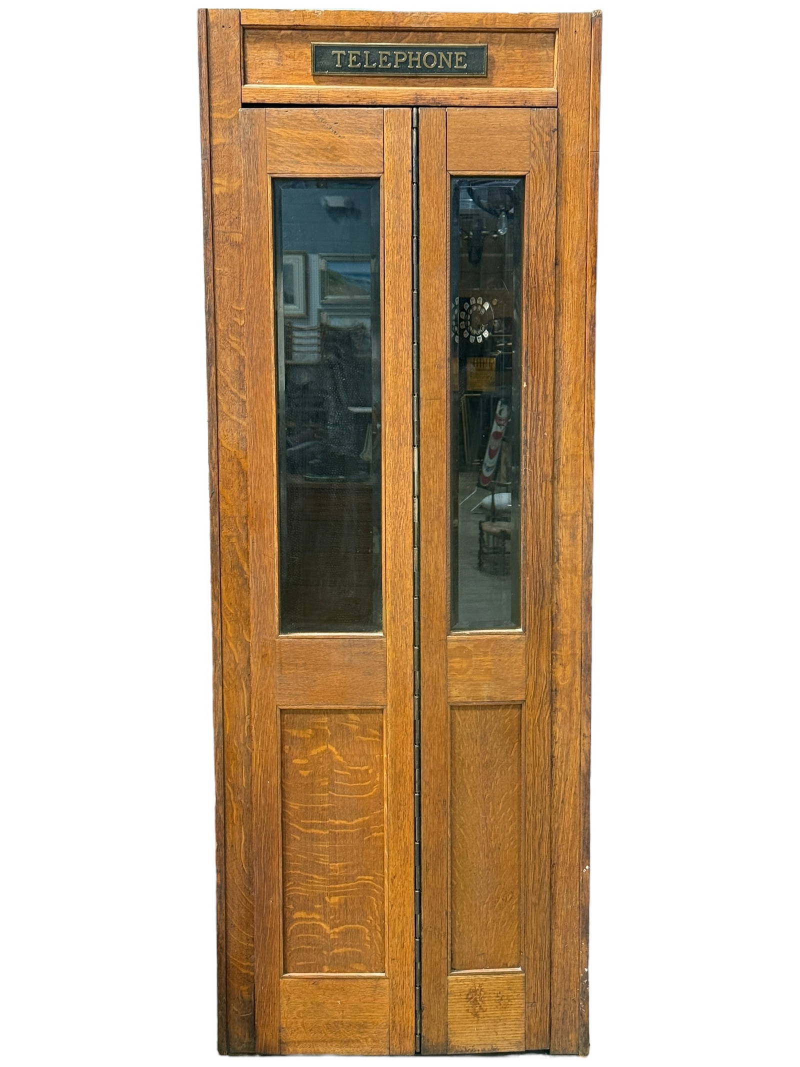 Antique Tiger Oak Telephone Booth - Jun 07, 2025 | Bramlett & Co. In Ga