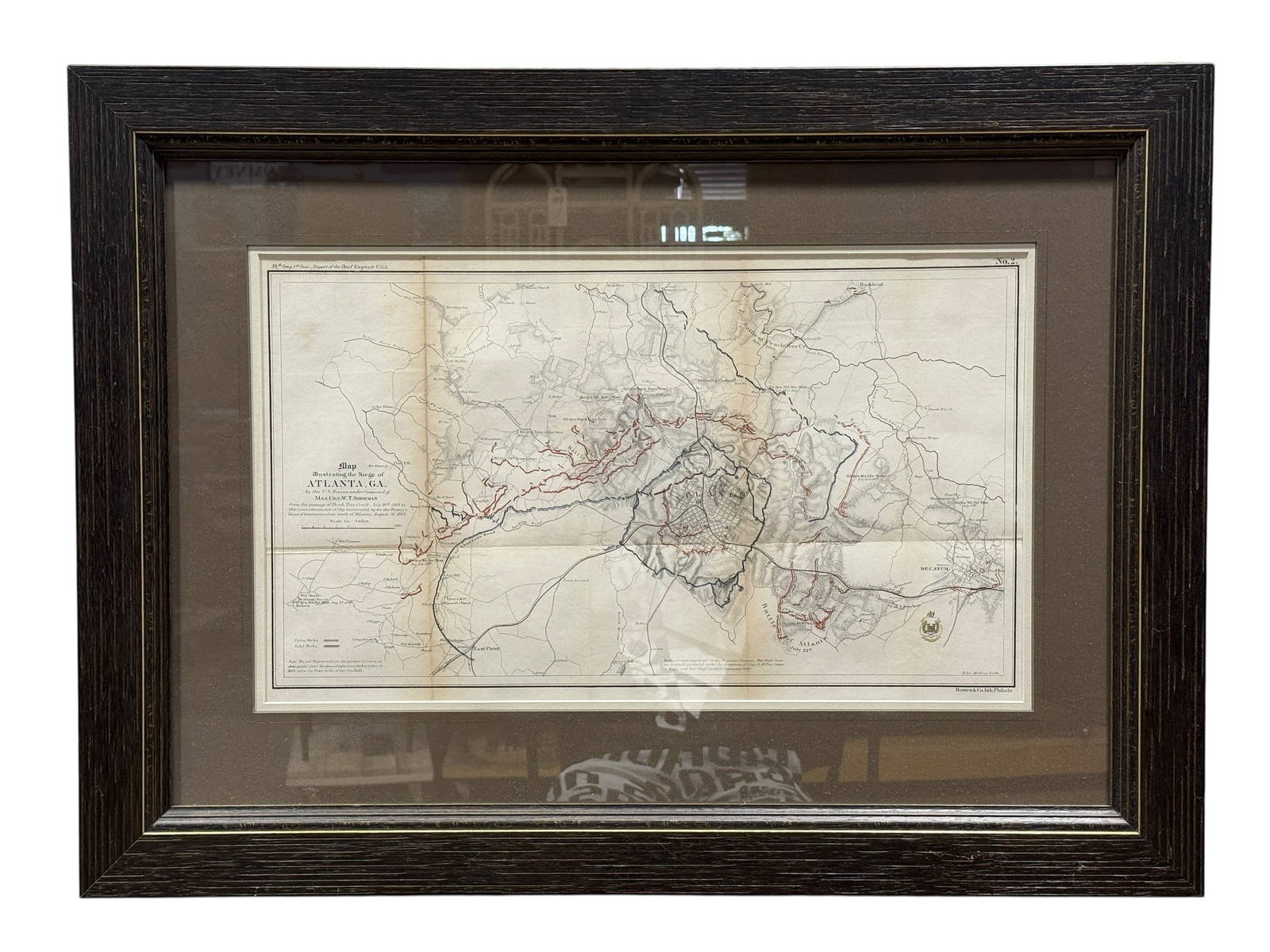 Map Illustrating The Siege Of Atlanta - Jul 26, 2025 | Bramlett & Co. In Ga