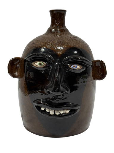 Signed Morris Duncan Pottery Face Jug