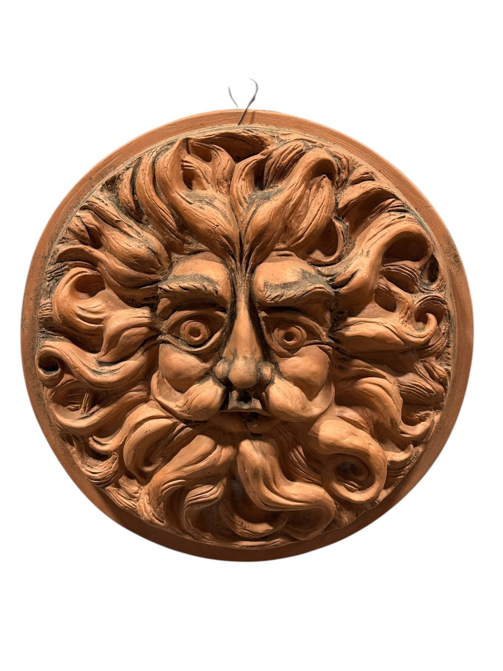 Early 20th Century European Terracotta Lion Mask Wall Plaque Auction