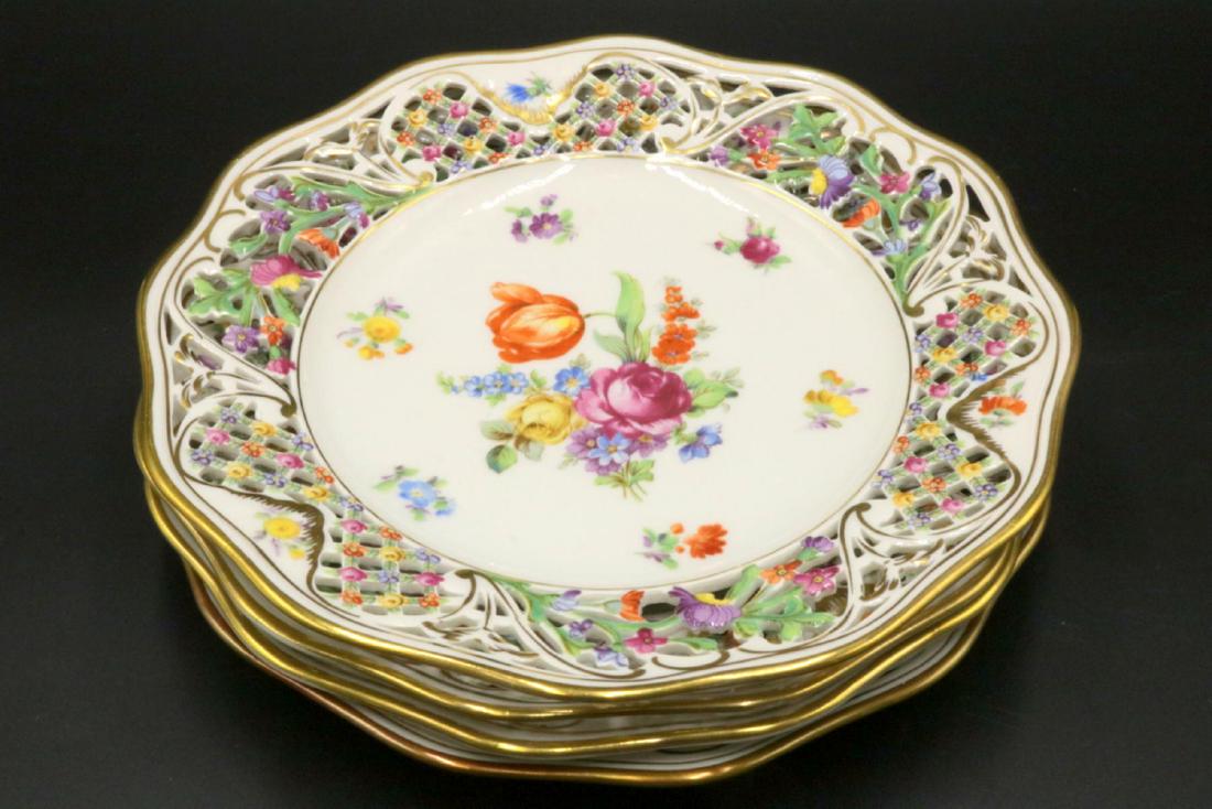 4 Pc. Schumann Bavaria Germany Plates