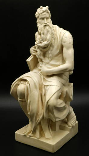 Alexander Becker Ceramic Moses Sculpture