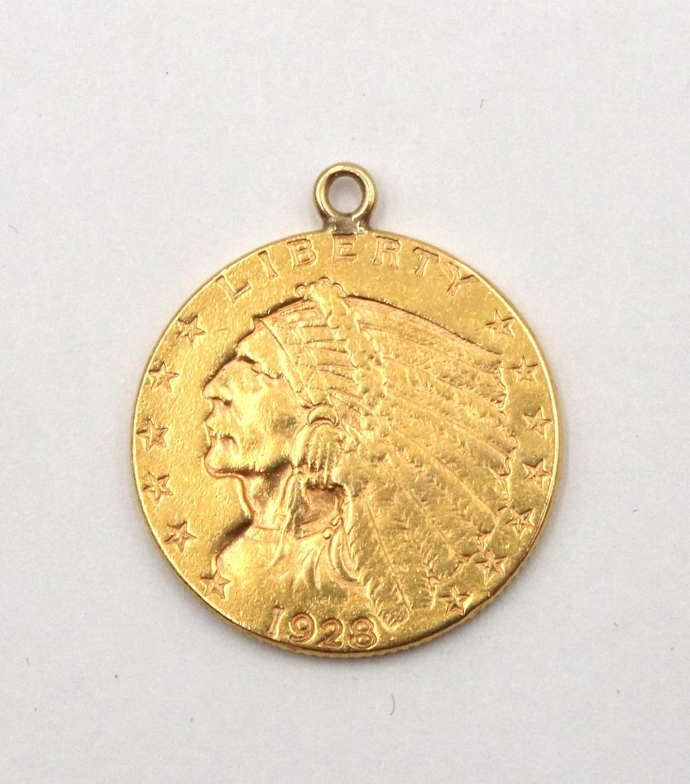 22kt Indian 2 1/2 Gold Coin