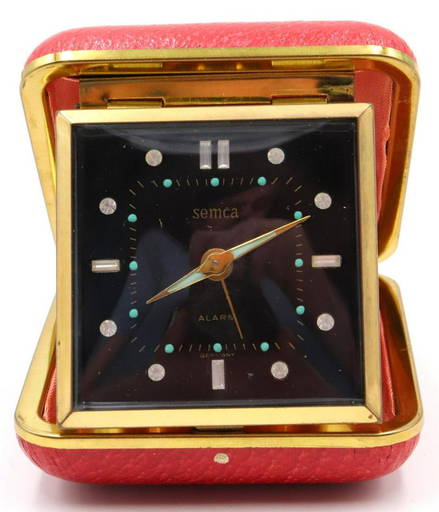 Vintage Semca Travel Desk Alarm Clock