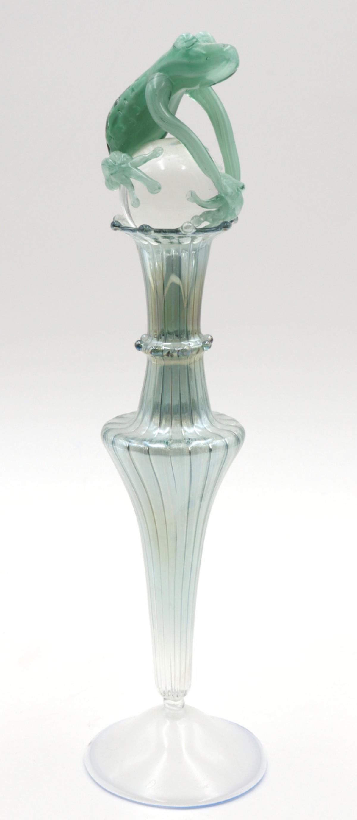 Signed Blown Art Glass Frog Perfume Bottle (#0128A) on Dec 12, 2022 ...