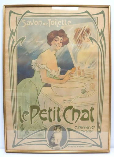 Vintage French "le Petit Chat" Poster