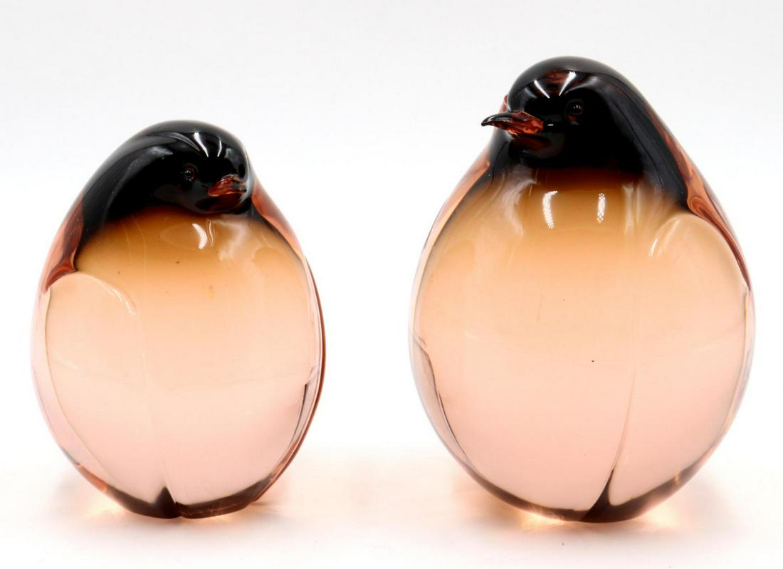 Pino Signoretto For Oggetti Murano Glass Birds