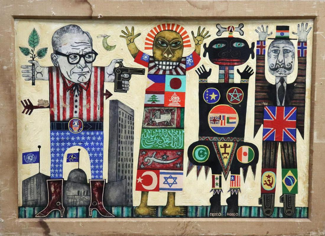 Rex Clawson (american, 1929-2007) Oil Painting On Board Auction