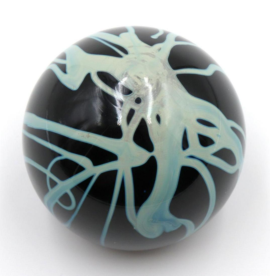 Signed Byron Art Glass Paperweight Auction