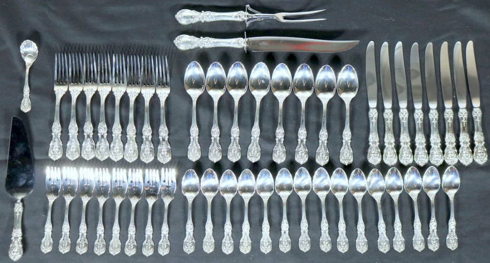 59 Pc. Reed & Barton "francis I" Sterling Flatware Set