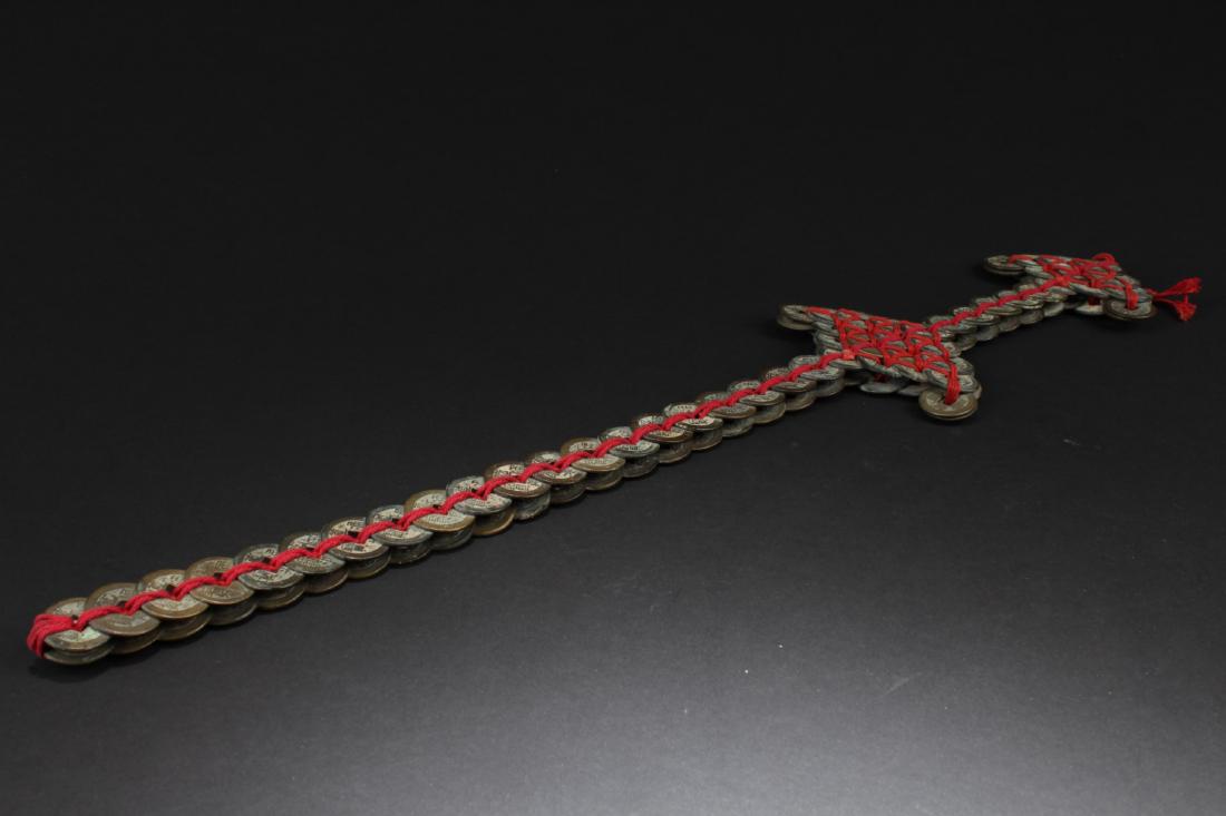 Antique Chinese Copper Coin Sword