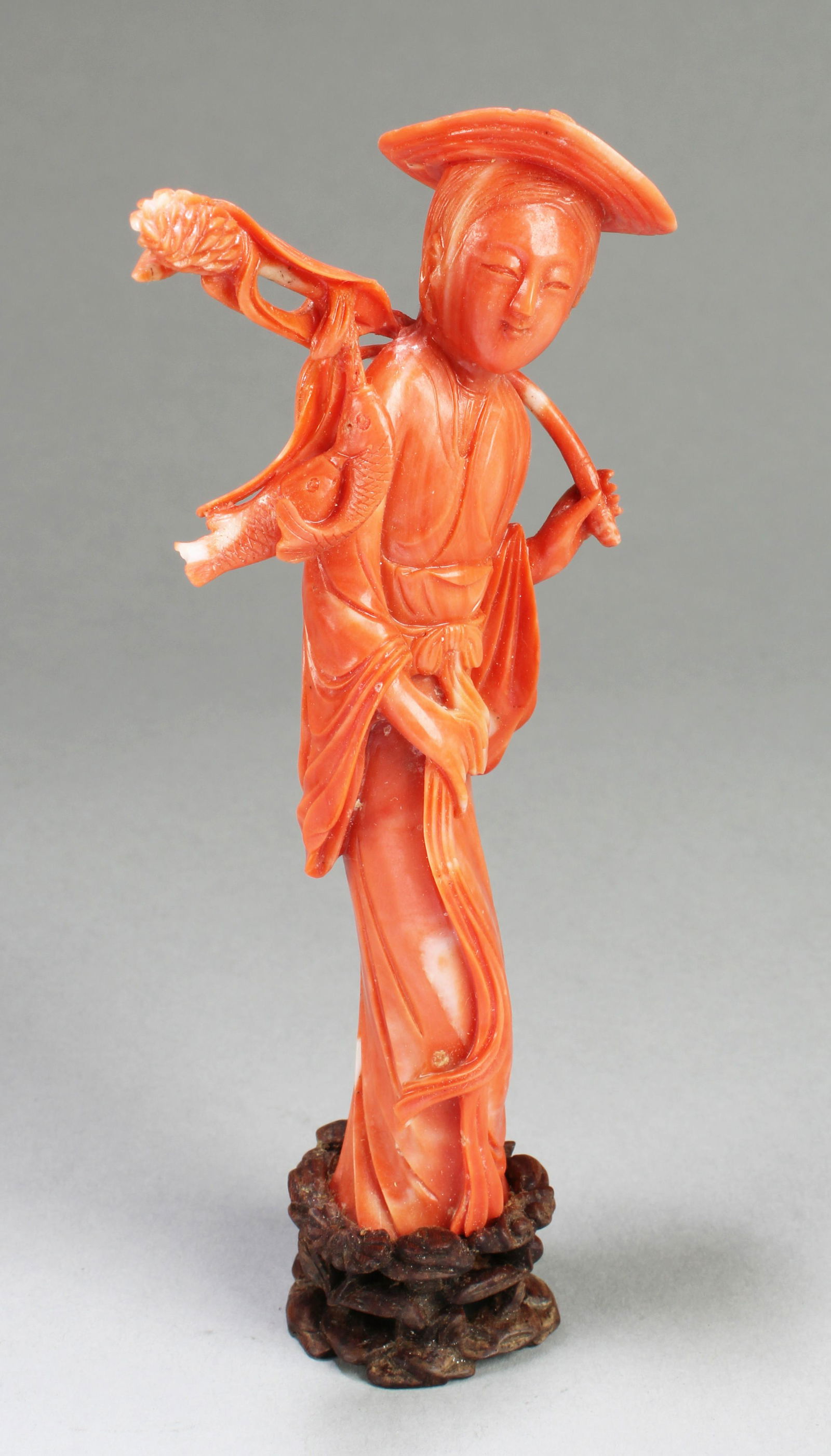 Antique Chinese Red Coral Carved Statue - Feb 15, 2020 | Jumbo Auction ...