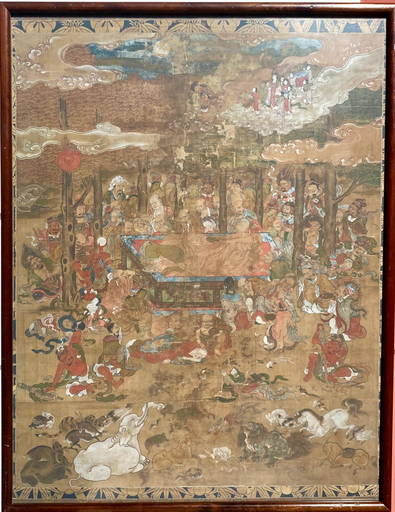 A Framed Cloth Painting