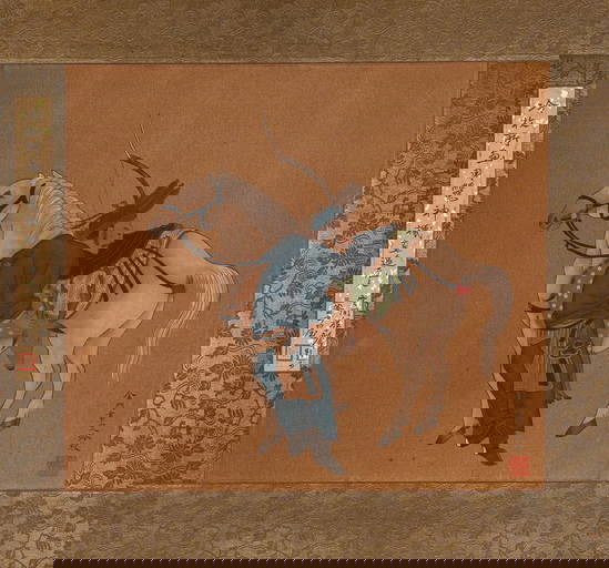 Cold Pill, Chinese Figure Story Painting