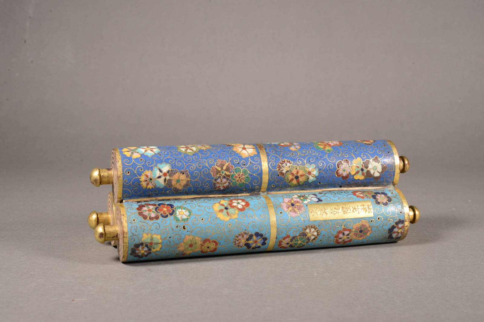 Cloisonne Enamel Scroll Shape Box Auction