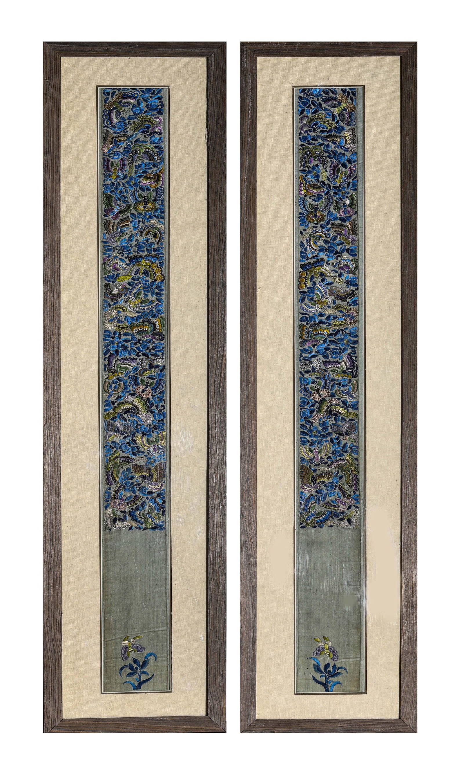 Silk Kesi Cloth Butterfly Panels Auction