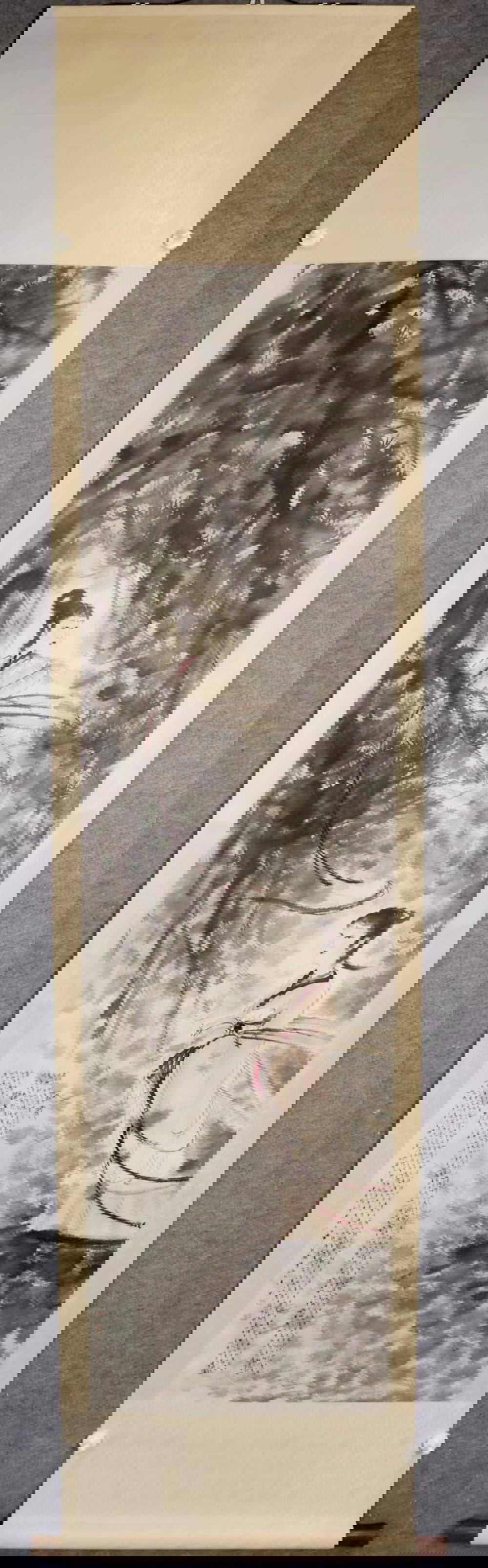 A Scroll Of Xiang Jun And Lady Xiang With Mark: Fu Baoshi Auction