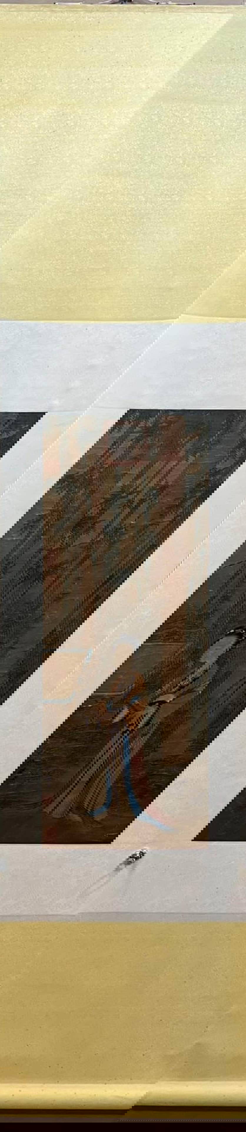 A Chinese Figure Painting, Ink And Color On Paper, Hanging Scroll, Tang ...