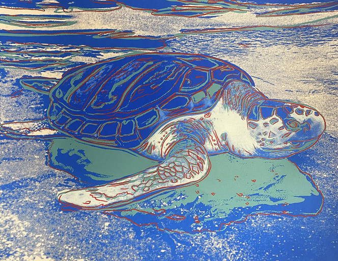 The Turtle Original Serigraph Silkscreen Andy Warhol Trial Artist Proof 1986 (#1466) on Jun 04 ...