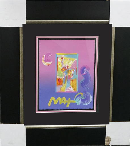 Peter Max Mixed Media Original On Paper
