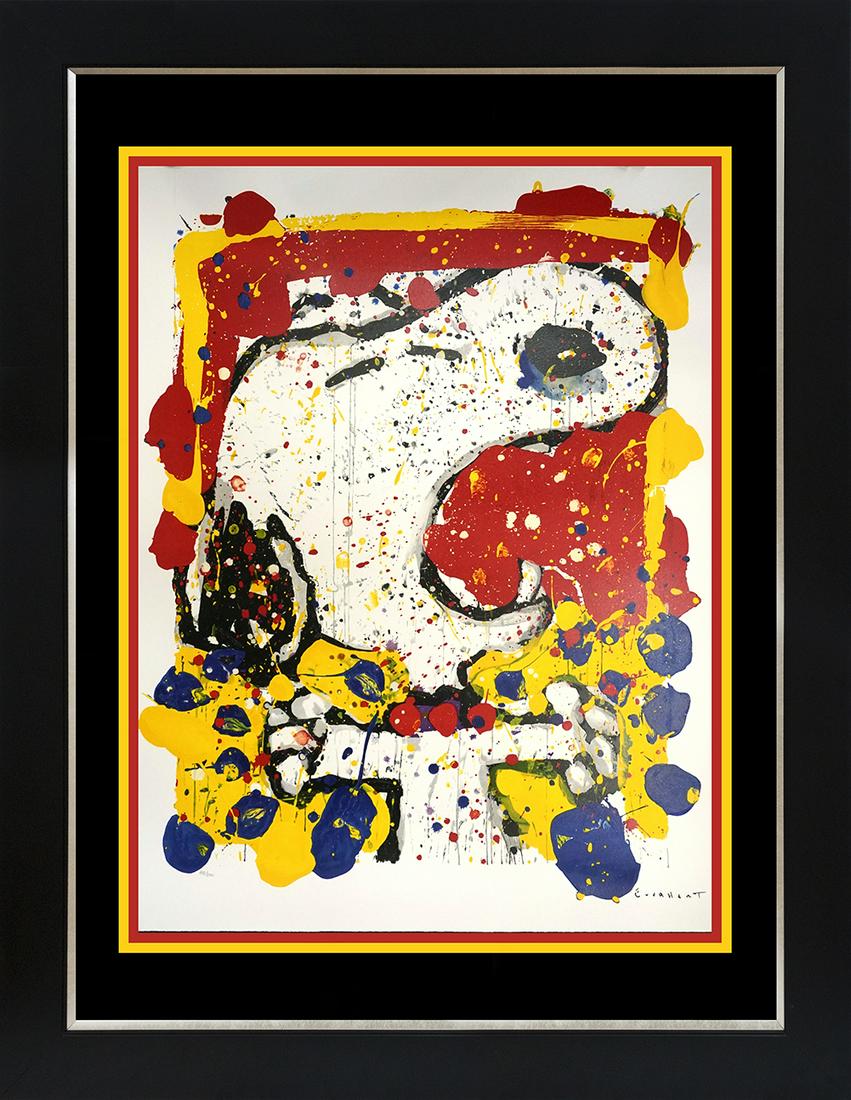 Tom Everhart Original Lithograph Snoopy