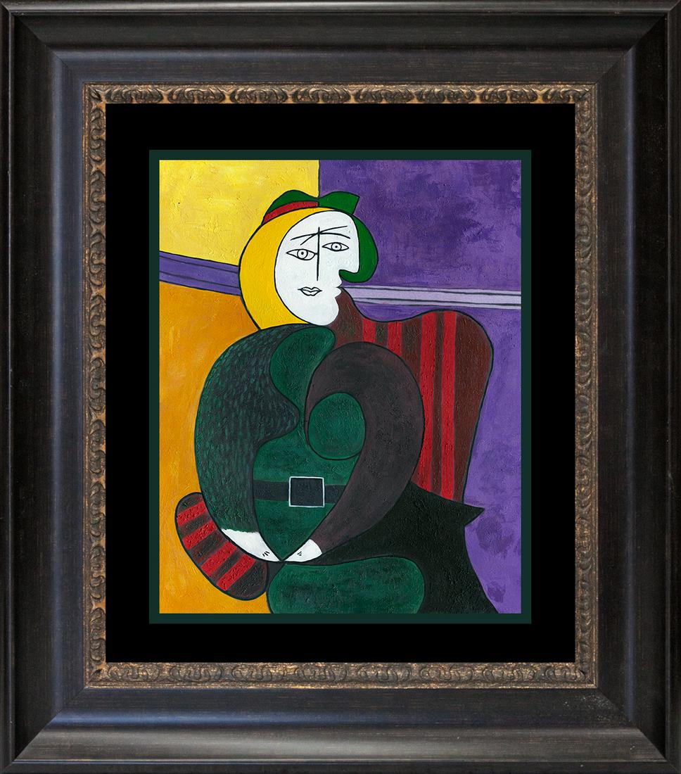 Pablo Picasso Woman In The Red Arm Chair Lithograph Collection Domain ...