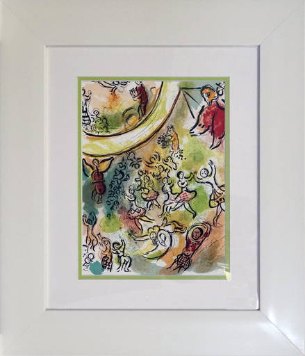 Marc Chagall Paris Opera Ceiling Lithograph After Chagall From 1970