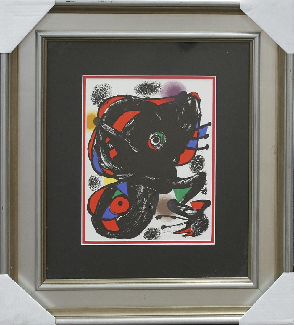 Joan Miro Hand Signed Lithograph after Miro 1975 (#3955) on Jan 07 ...