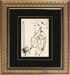 Pablo Picasso Original Lithograph 1956 Mourlot Press