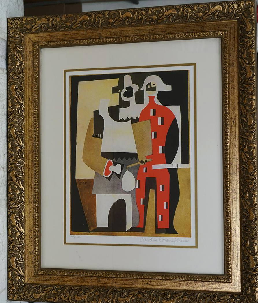 Pablo Picasso Lithograph After Picasso Limited Edition Harlequins