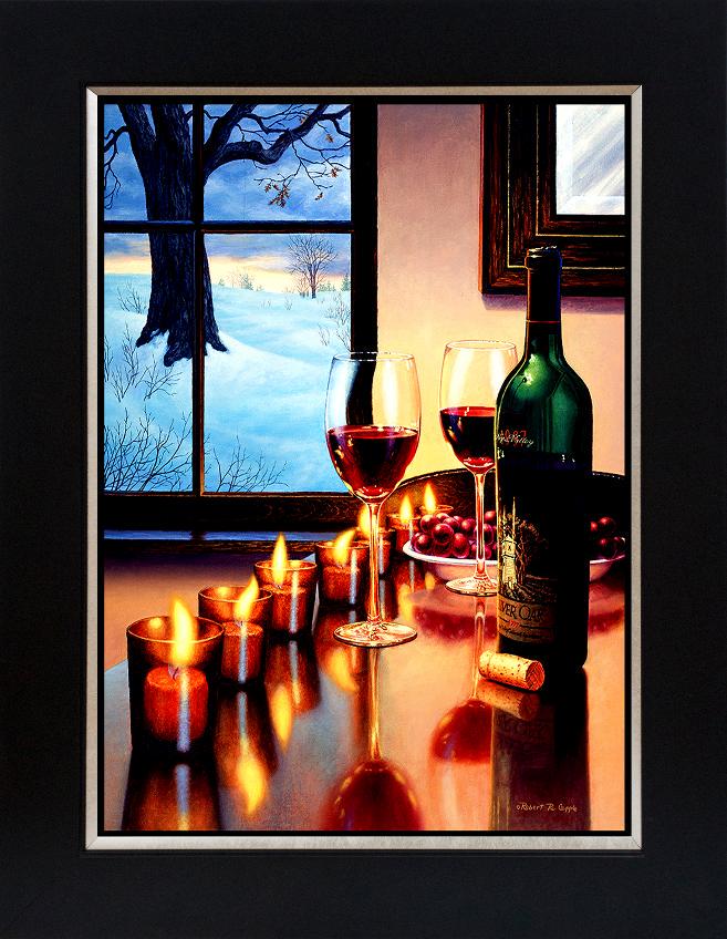 Robert Copple Wine Series Hand embellished Limited edition on canvas ...