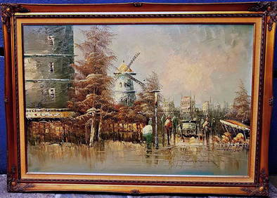 George Losch "ducks Landing" Painting