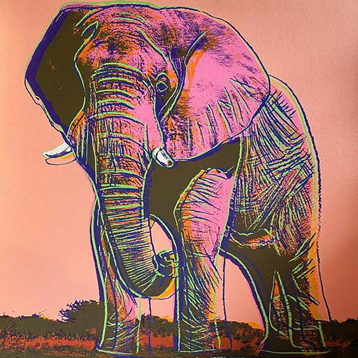 African Elephant Andy Warhol Original Silkscreen Unsigned Proof 1984 ...