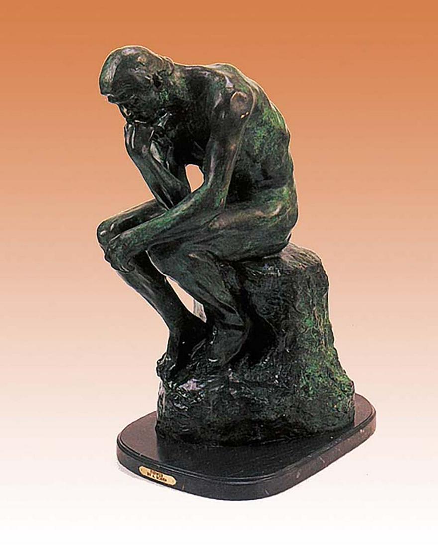 Auguste Rodin The Thinker Bronze Sculpture After Auguste Rodin Auction