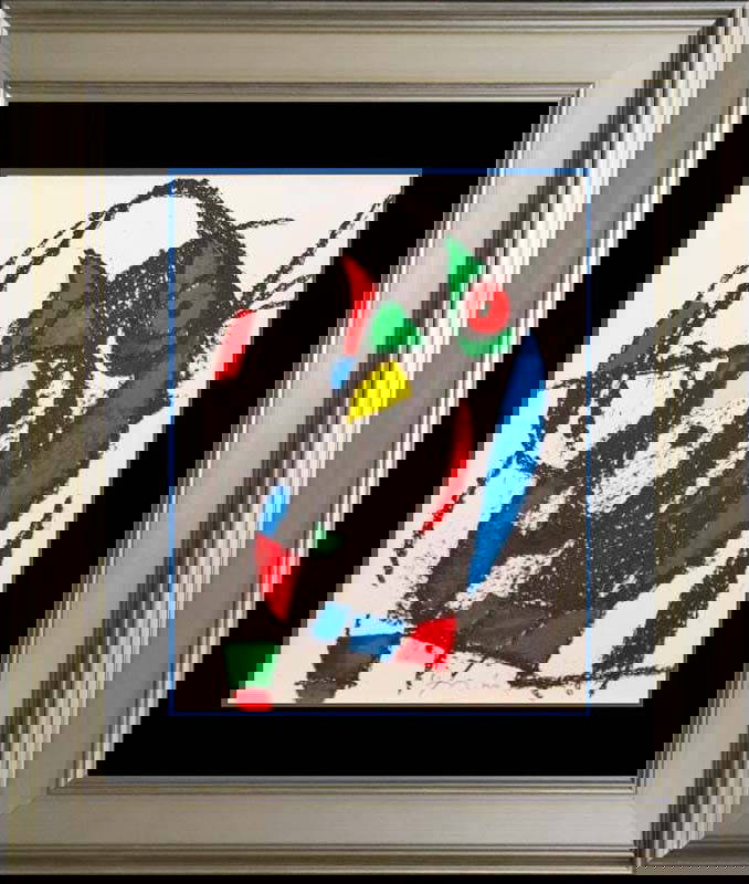 Joan Miro Hand Signed Lithograph Auction