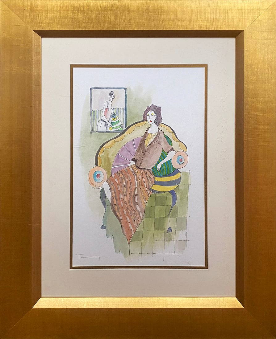 Tarkay Original Watercolor Auction