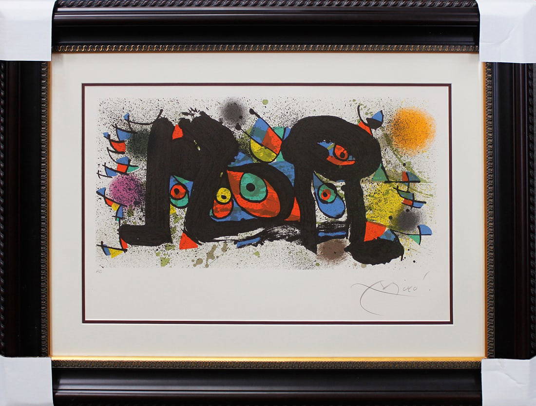 Joan Miro Original Lithograph Joan Miro Hand Signed And Artist Proof Hc ...