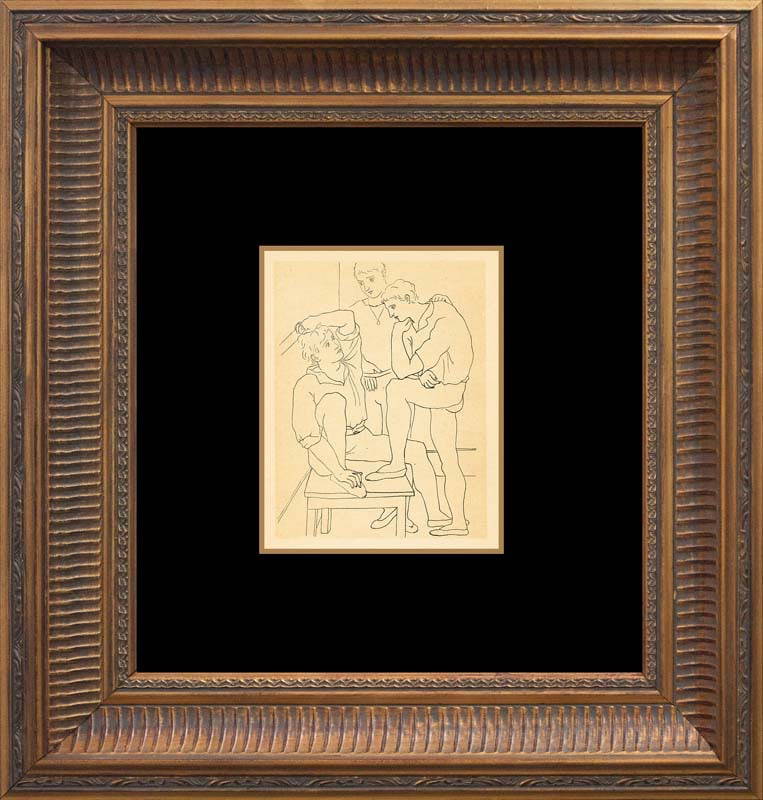 Pablo Picasso Lithograph From 90 Years Ago Antique On Velin From 1926 ...