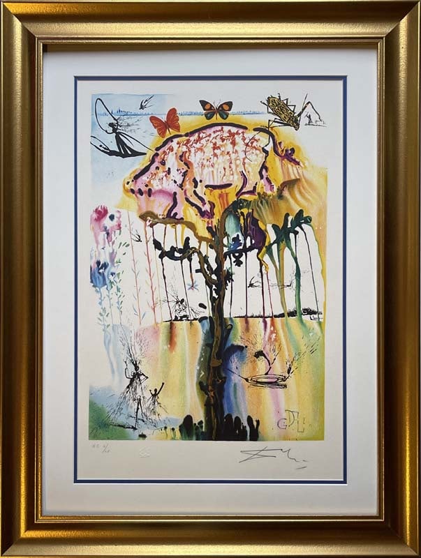 Salvador Dali Lithograph Hand Signed And Numbered Limited Edition Auction