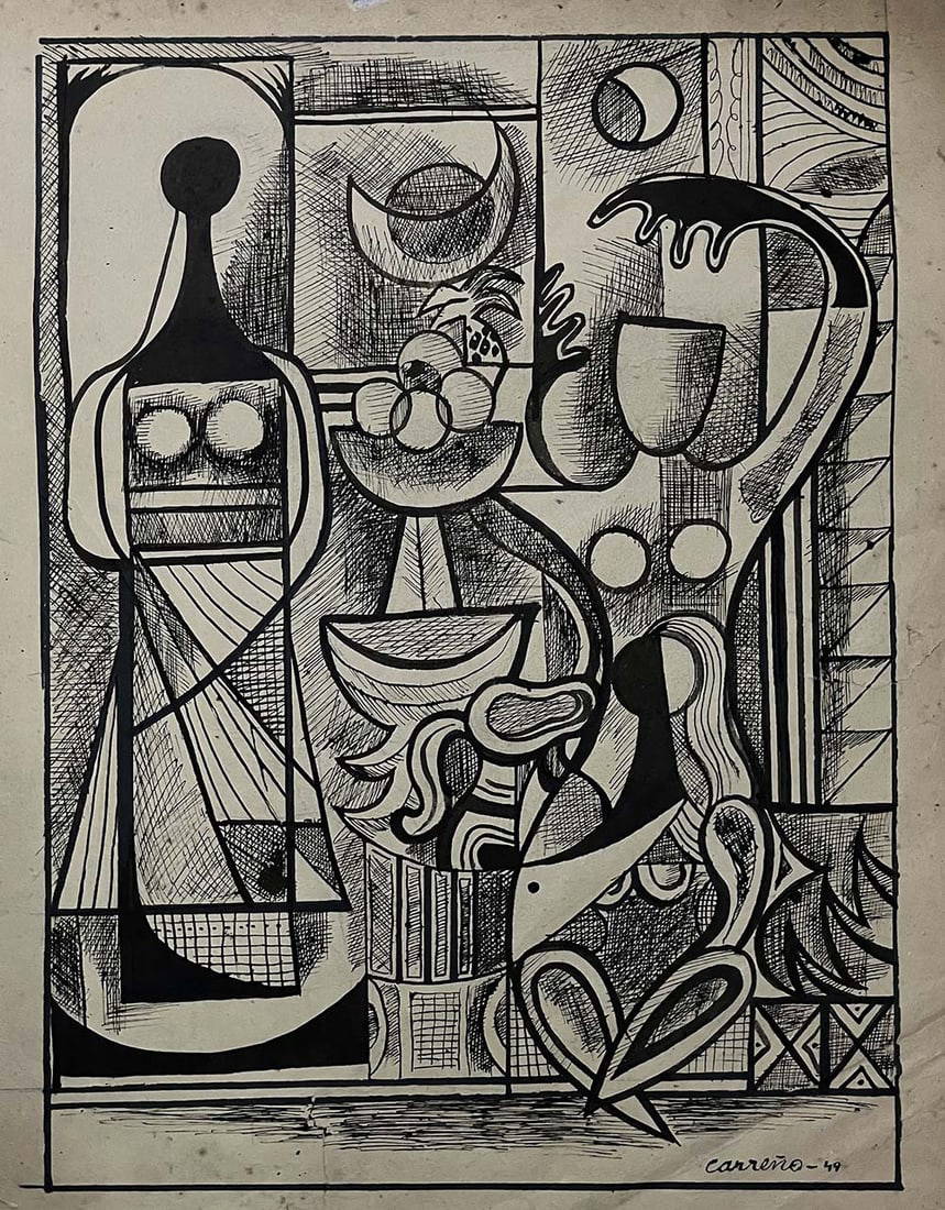 Old Painting Zoma Baitler, Interior Scene. Technique: Oil On Canvas ...